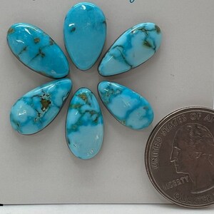 Red Matrix/polychrome Kingman Turquoise Freeform Cabochon Suites Sold ...