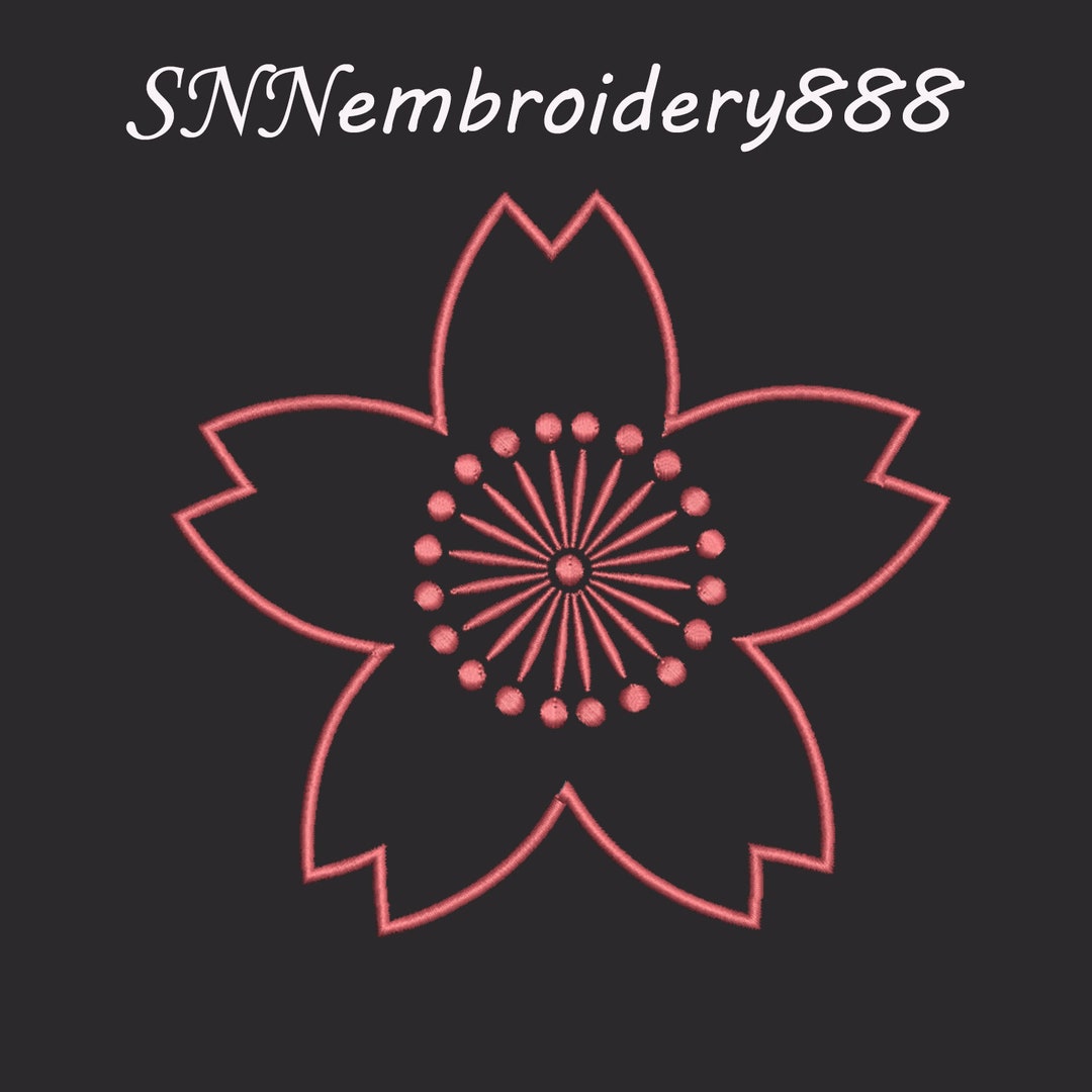 5 Size Sakurapink Logo Embroidery Design Instant Download 9 Formats ...