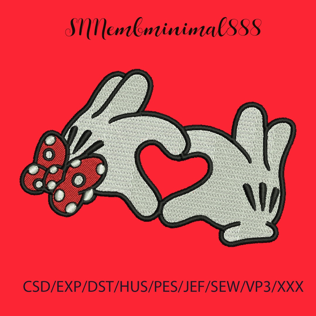 8 Size Love Logo Embroidery Design Instant Download 9 Formats ...