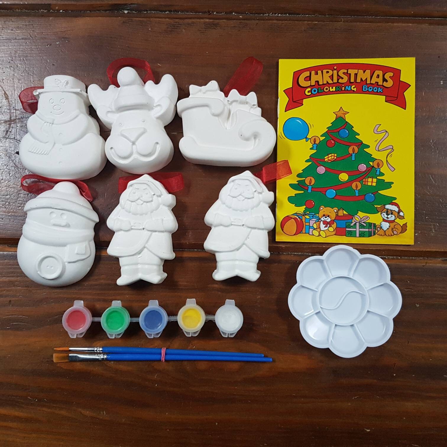 Kids colouring Ornaments Handmade ready to colour blanks Childrens ...