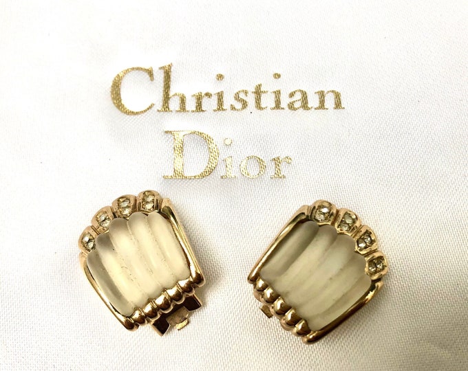 Vintage Christian Dior Art Deco Style Clip Earrings - Etsy