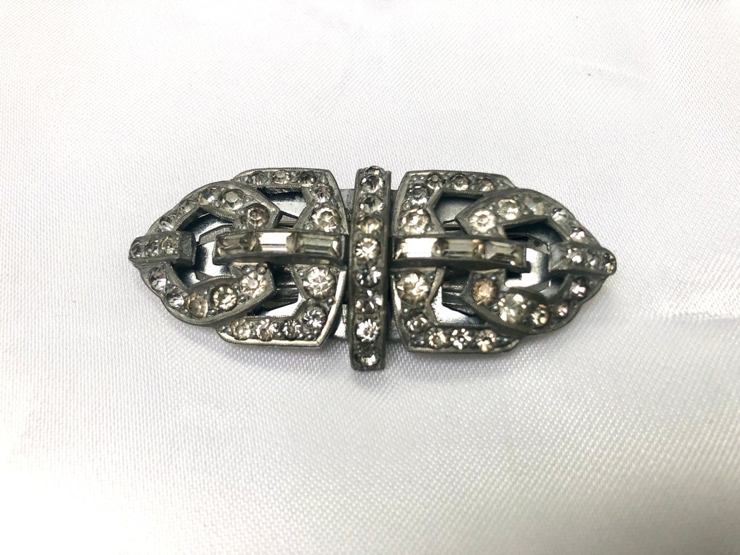 Art Deco Depose French Duette Brooch/dress Clips - Etsy