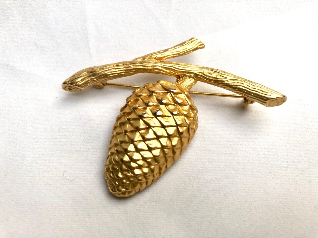 Vintage du créateur Marc Labat broche plaquée or Paris - Etsy France