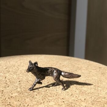 Miniature Bronze Fox Statue Farm 8th Anniversary Bronze - Etsy UK