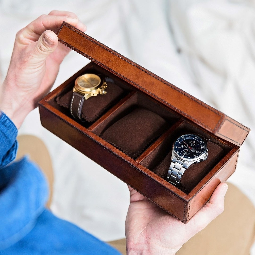 Personalised Triple Watch Box - Etsy