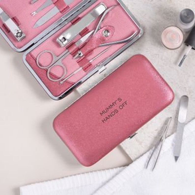 Personalised Manicure Kit 9 Piece - Ruby Anniversary Gift - July ...