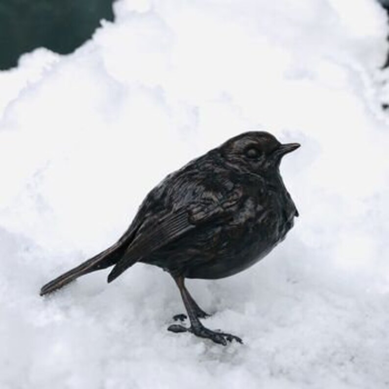 Limited Edition Bronze Robin Sculpture 8th Anniversary - Etsy UK