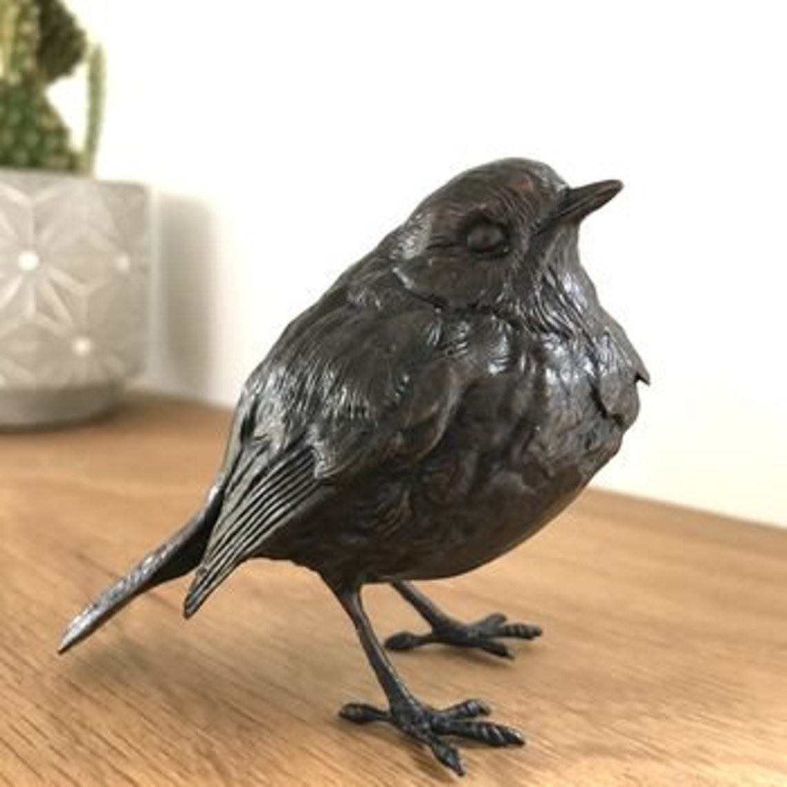 Limited Edition Bronze Robin Sculpture 8th Anniversary - Etsy UK