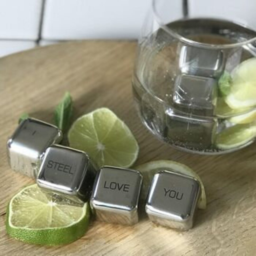 Stainless Steel Ice Cubes 11th Anniversary Steel Gift - Wedding Gift ...