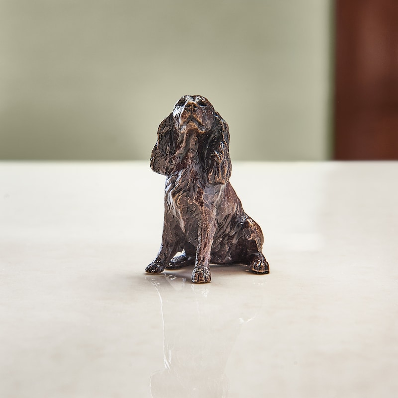 Metal Spaniel Figurine - Etsy