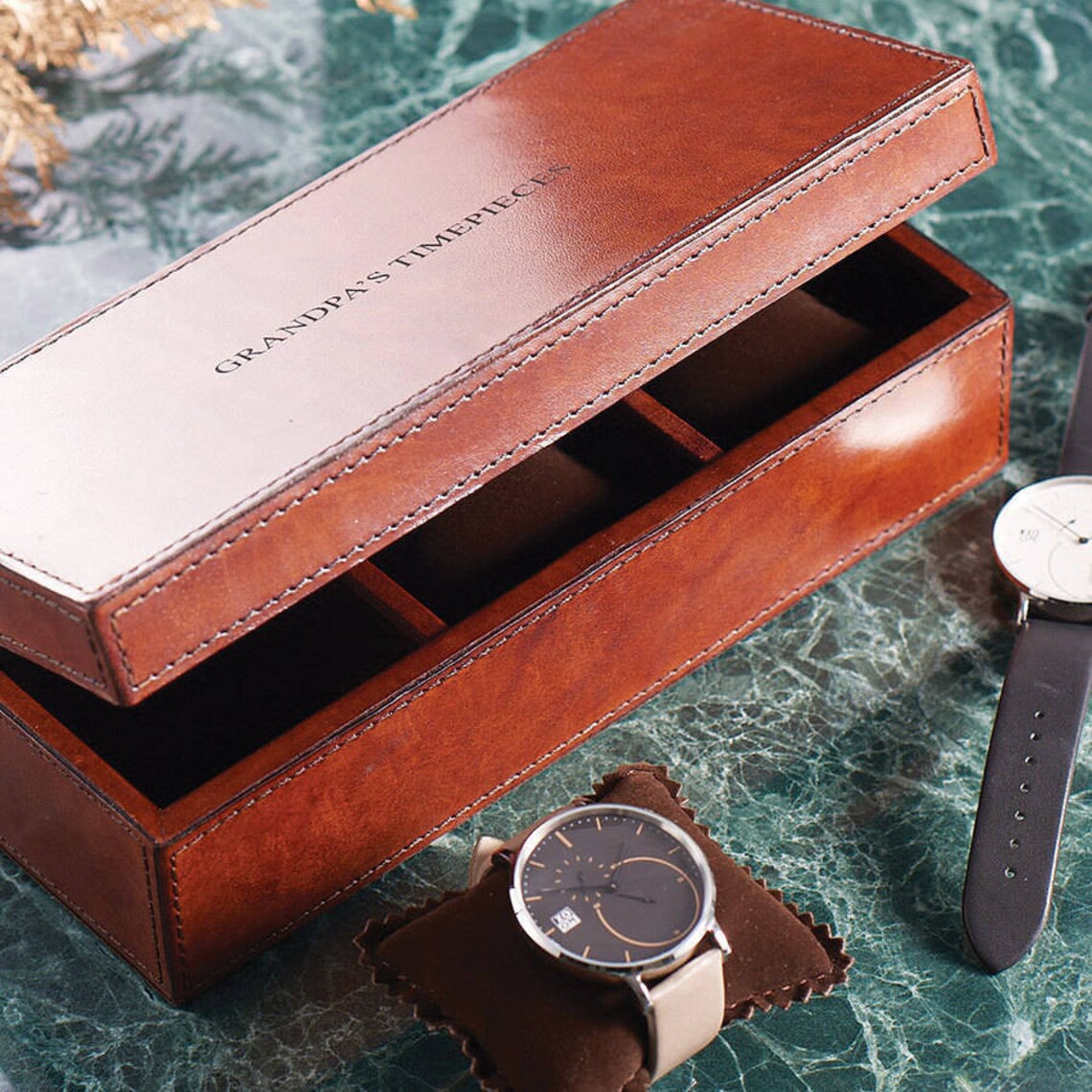 Personalised Triple Watch Box - Etsy