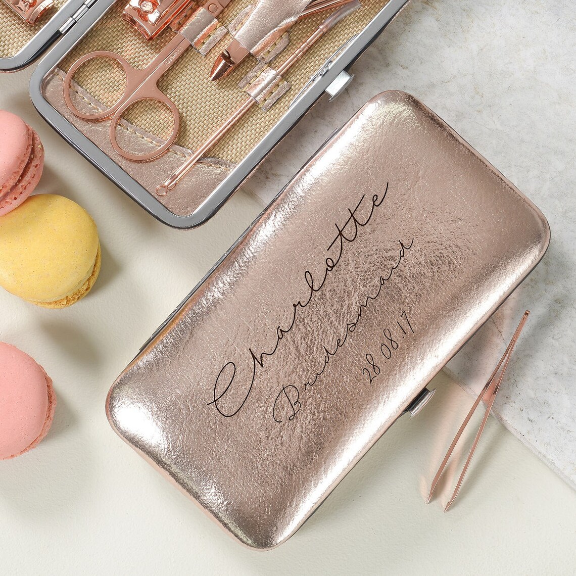 Personalised Ladies Manicure Set Copper Nails Birthday - Etsy UK