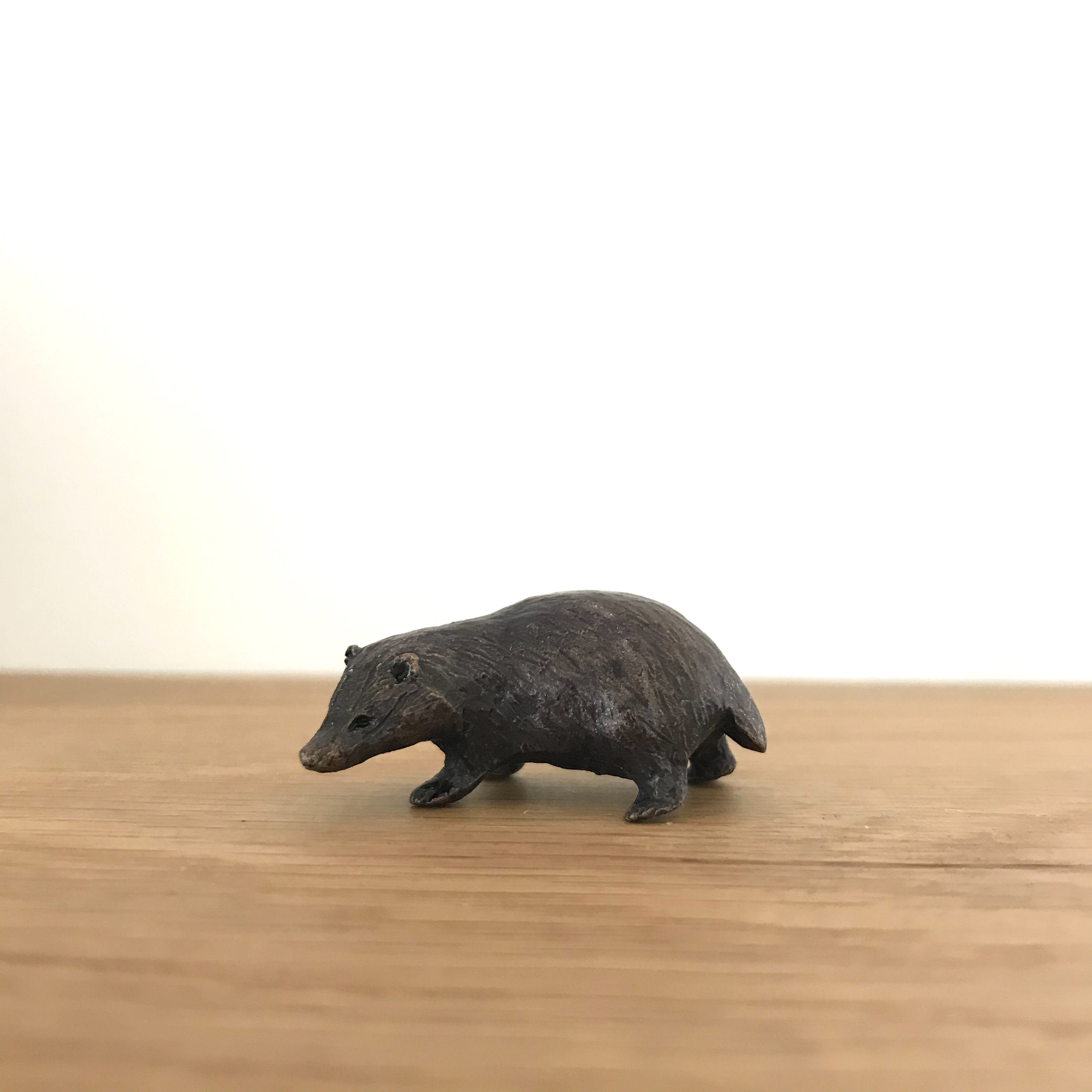 Miniature Bronze Badger Statue 8th Wedding Anniversary | Etsy