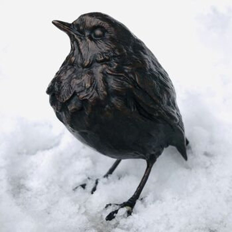 Limited Edition Bronze Robin Sculpture 8th Anniversary - Etsy UK