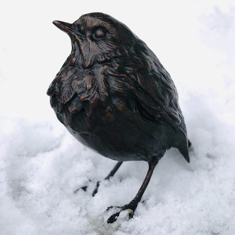 Limited Edition Bronze Robin Sculpture, 8th Anniversary - Countryside ...