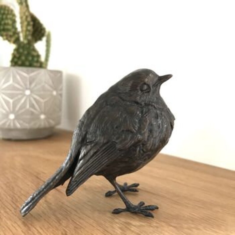 Limited Edition Bronze Robin Sculpture 8th Anniversary - Etsy UK