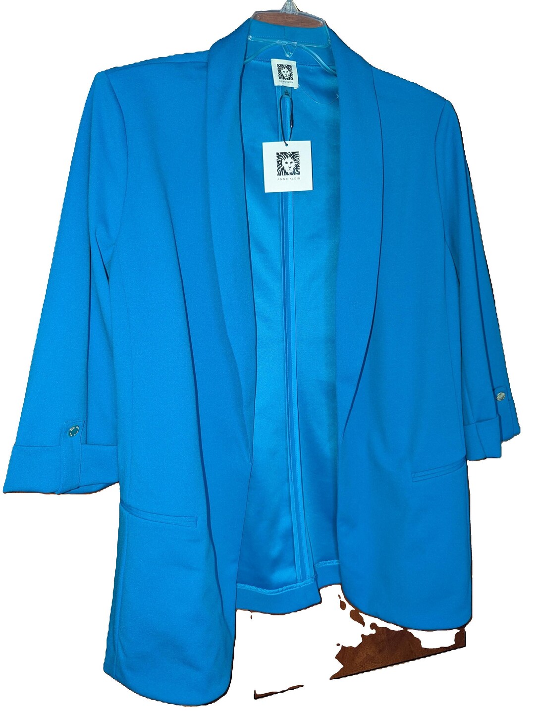 Anne Klein Blue Open Blazer Size EXTRA LARGE NWT - Etsy