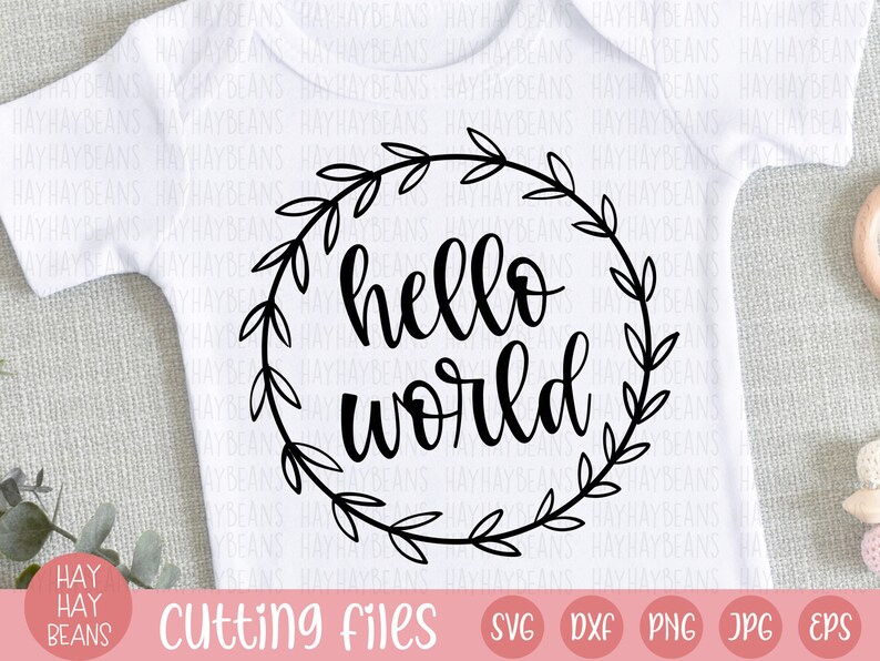 Hello World Svg Newborn Svg Baby Svg I'm New Here | Etsy