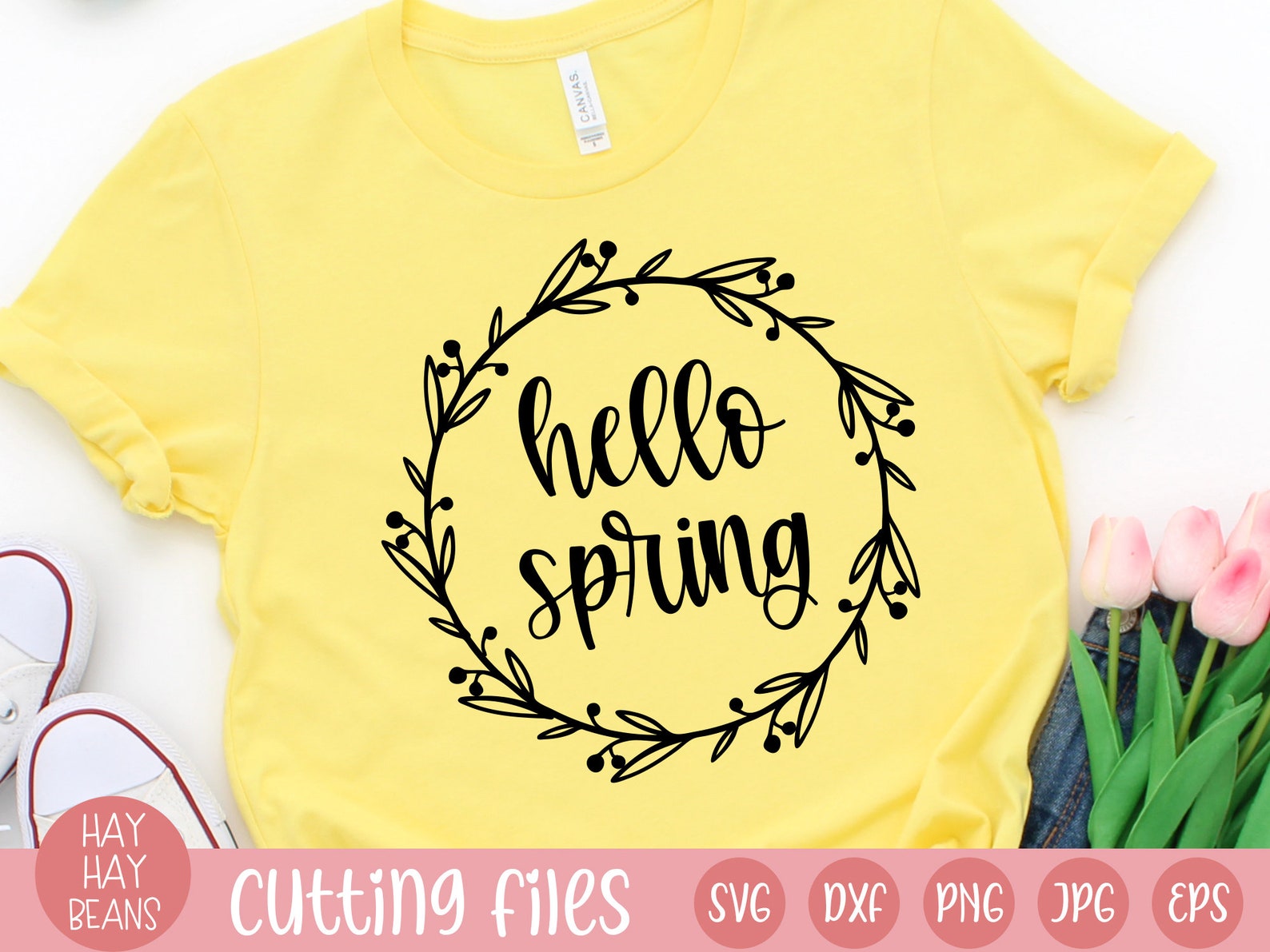 Hello Spring SVG Spring Time SVG Welcome Spring SVG - Etsy