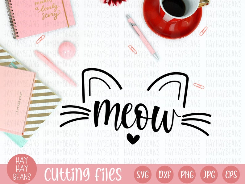 Meow Svg Kitty Svg Cat Svg Crazy Cat Lady Svg Cat Mom - Etsy