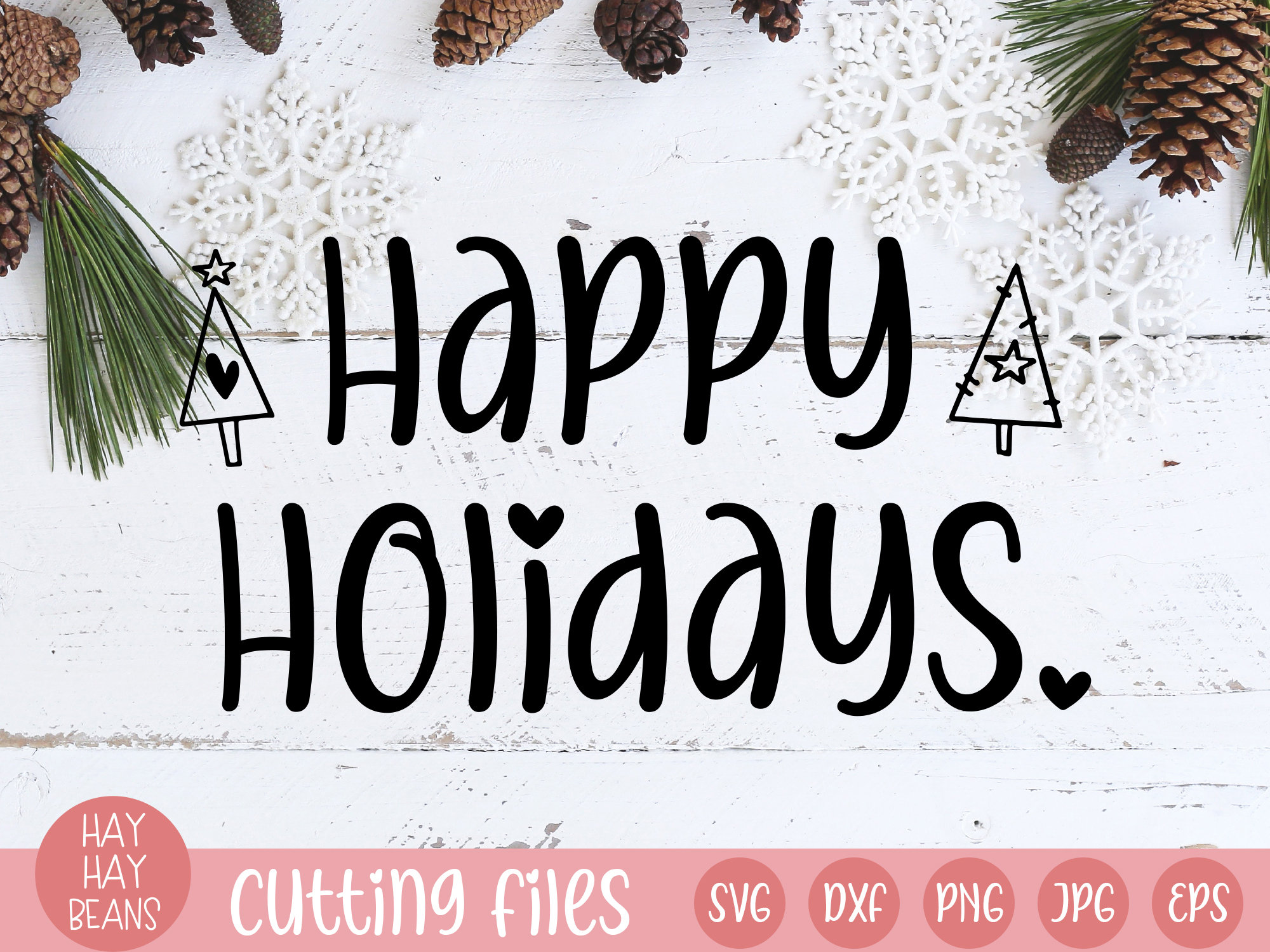 Happy Holidays Svg Christmas Svg Holidays Svg Happy | Etsy