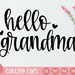 Hello Grandma Svg | Pregnancy Announcement Svg | Baby Announcement Svg ...