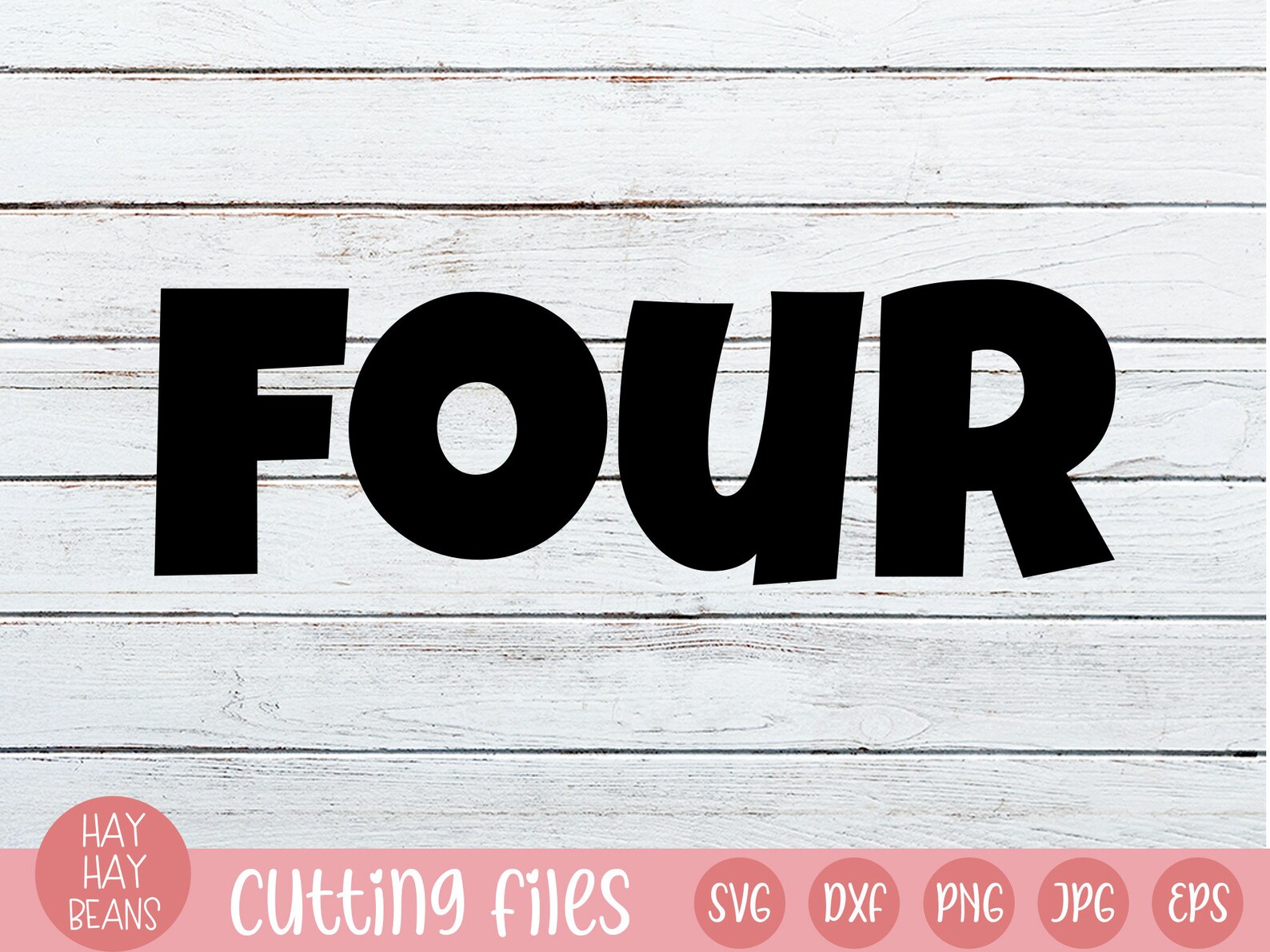 Four SVG Fourth birthday svg 4th birthday svg birthday | Etsy