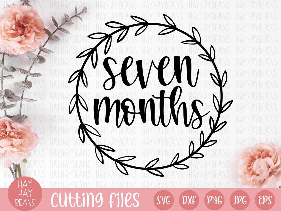 Seven Months Svg | Baby Milestones Svg | Baby Svg | Seventh Month Svg ...