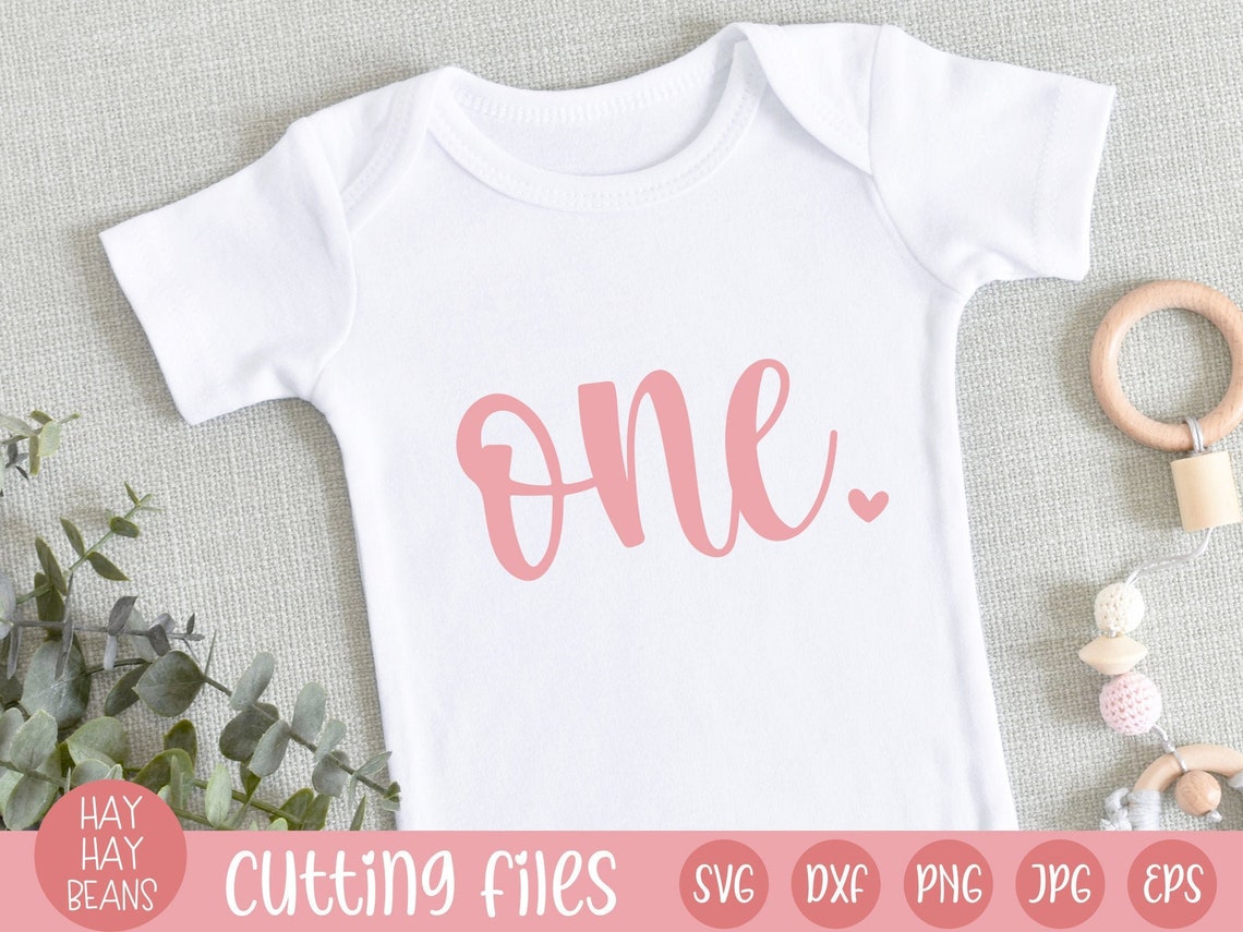 One SVG | First Birthday SVG | Baby Girl Birthday Svg | First Bday Svg ...