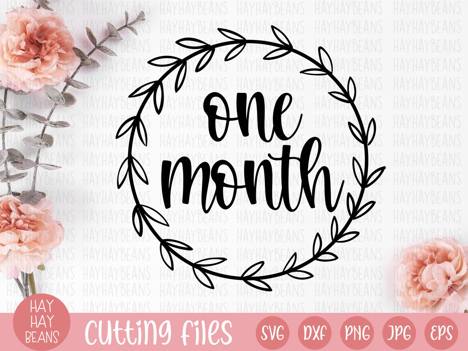 One Month Svg Baby Milestones Svg Baby Svg First Month | Etsy
