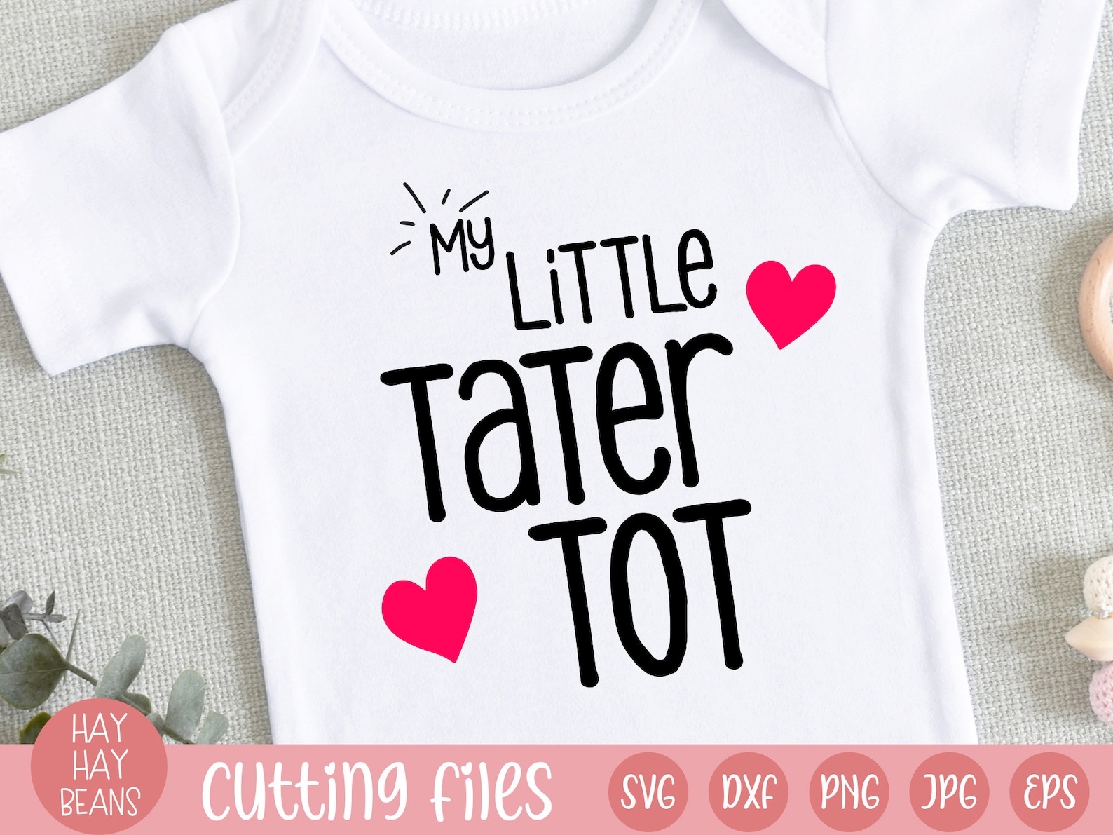 My Little Tater Tot SVG Cricut Files Valentines Day Svg | Etsy