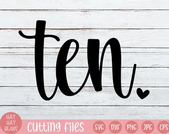 10th Birthday Svg 10 and Fabulous Svg Girls Birthday Svg - Etsy