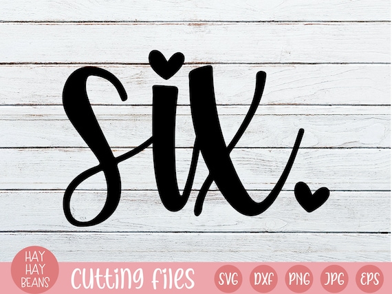 Six SVG Sixth Birthday SVG Girl Birthday Svg Bday Svg | Etsy