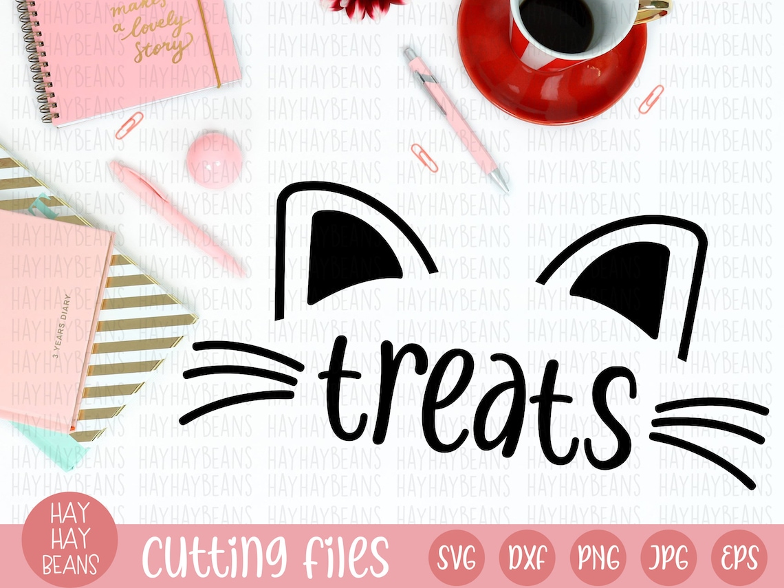 Cat Treats Svg Kitty Treats Svg Cat Treat Jar Design Cat - Etsy Canada