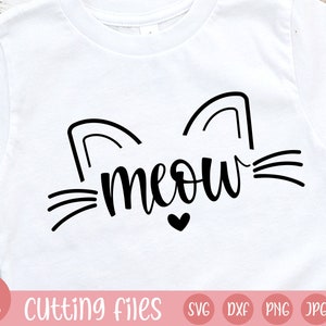 Meow Svg | Kitty Svg | Cat Svg | Crazy Cat Lady Svg | Cat Mom Svg ...