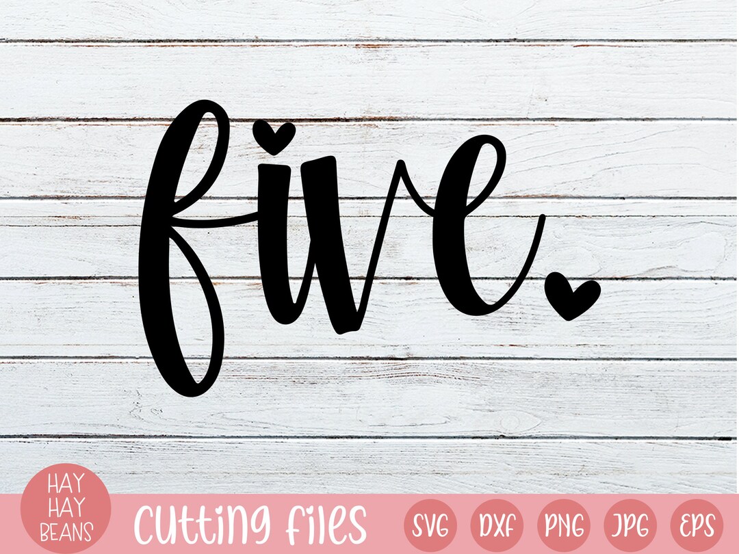 Five SVG | Fifth Birthday Svg | 5th Birthday Svg | Birthday Girl Svg ...
