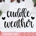 Cuddle Weather Svg Snuggle Weather Svg Happy Holidays Svg - Etsy