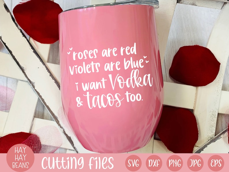 Rozen zijn rood viooltjes zijn blauw svg wodka en - Etsy België