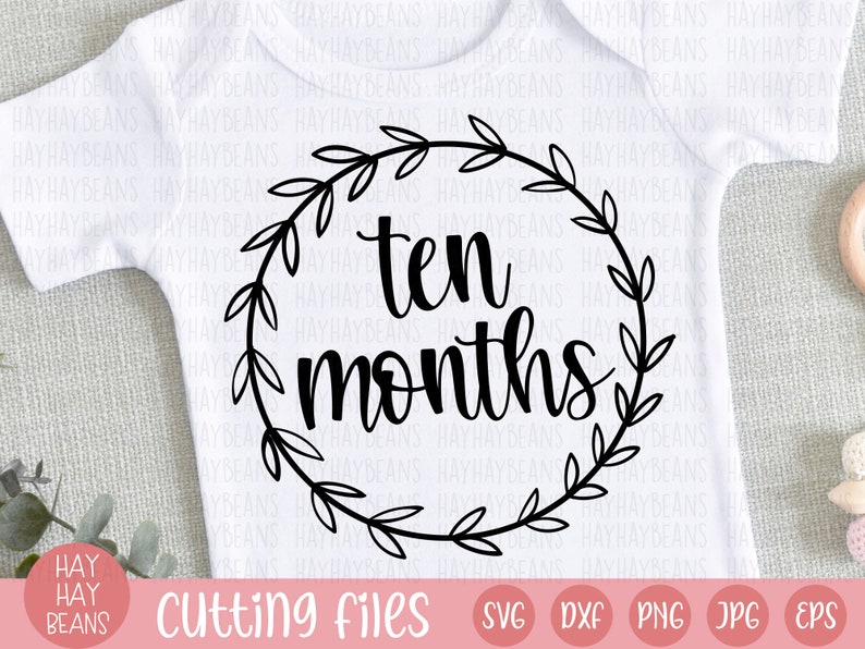 Ten Months Svg | Baby Milestones Svg | Baby Svg | Tenth Month Svg ...