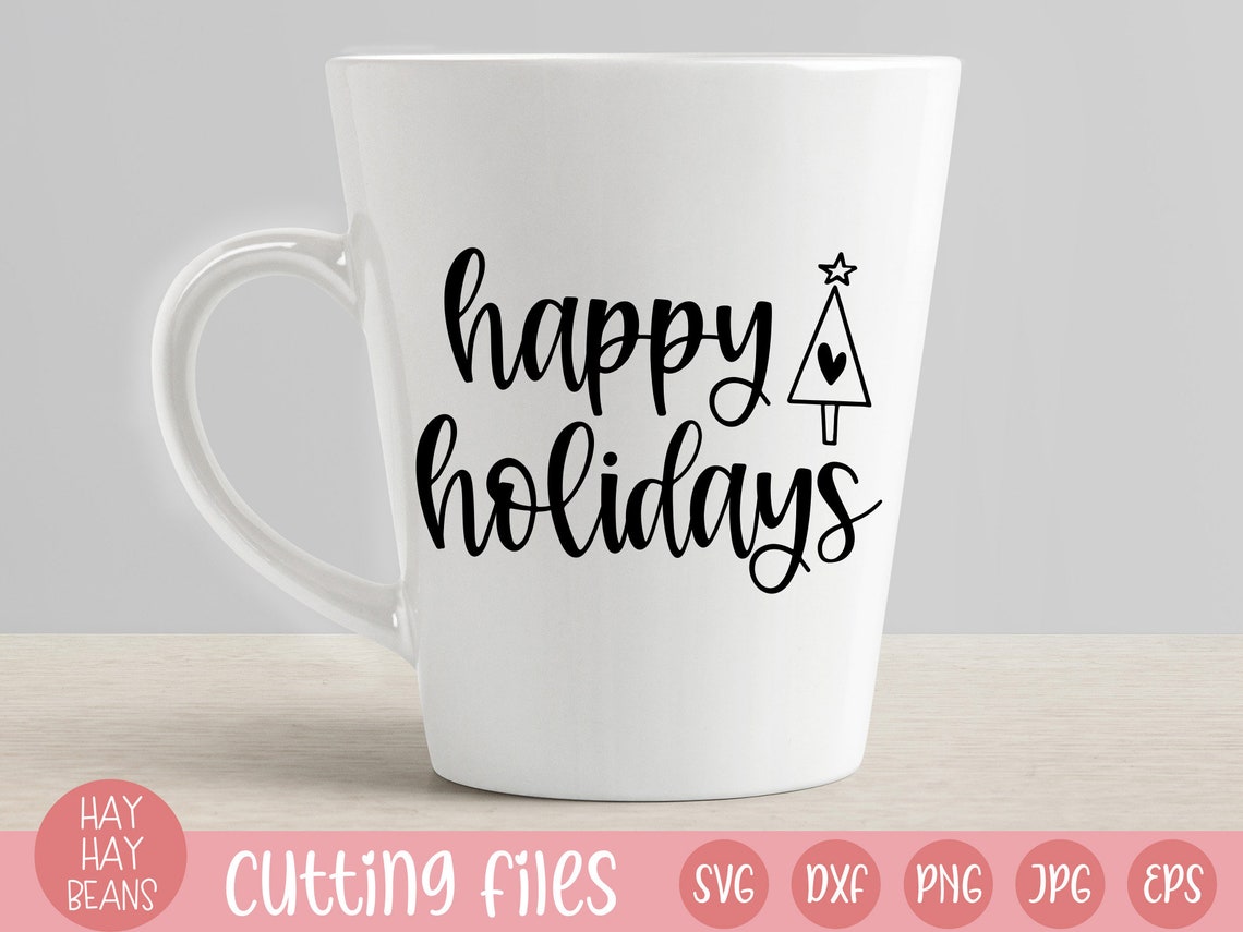 Happy Holidays Svg Christmas Svg Holidays Svg Happy - Etsy
