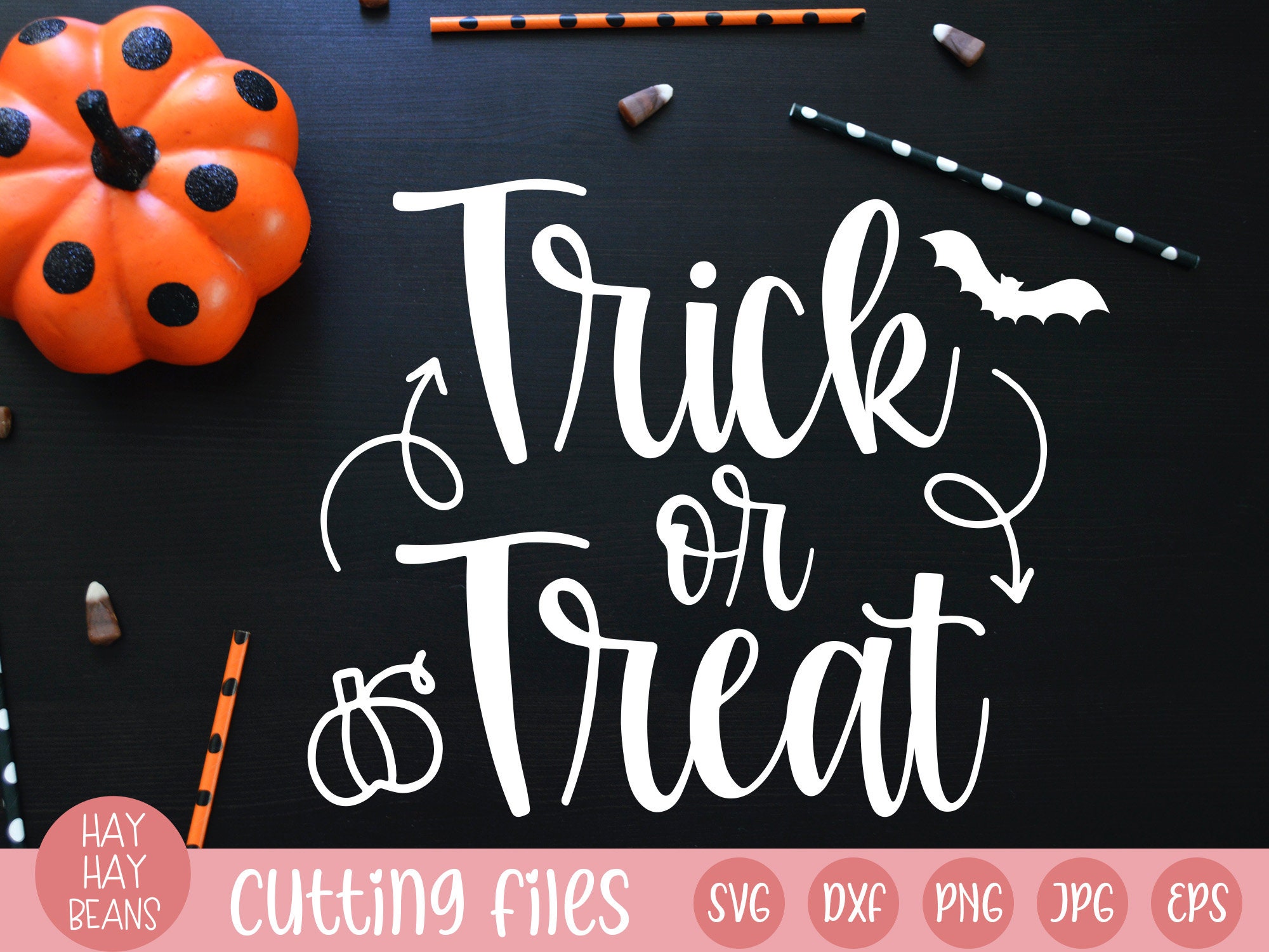 Trick or Treat Svg Halloween Svg Fall Svg Fall Svg File - Etsy