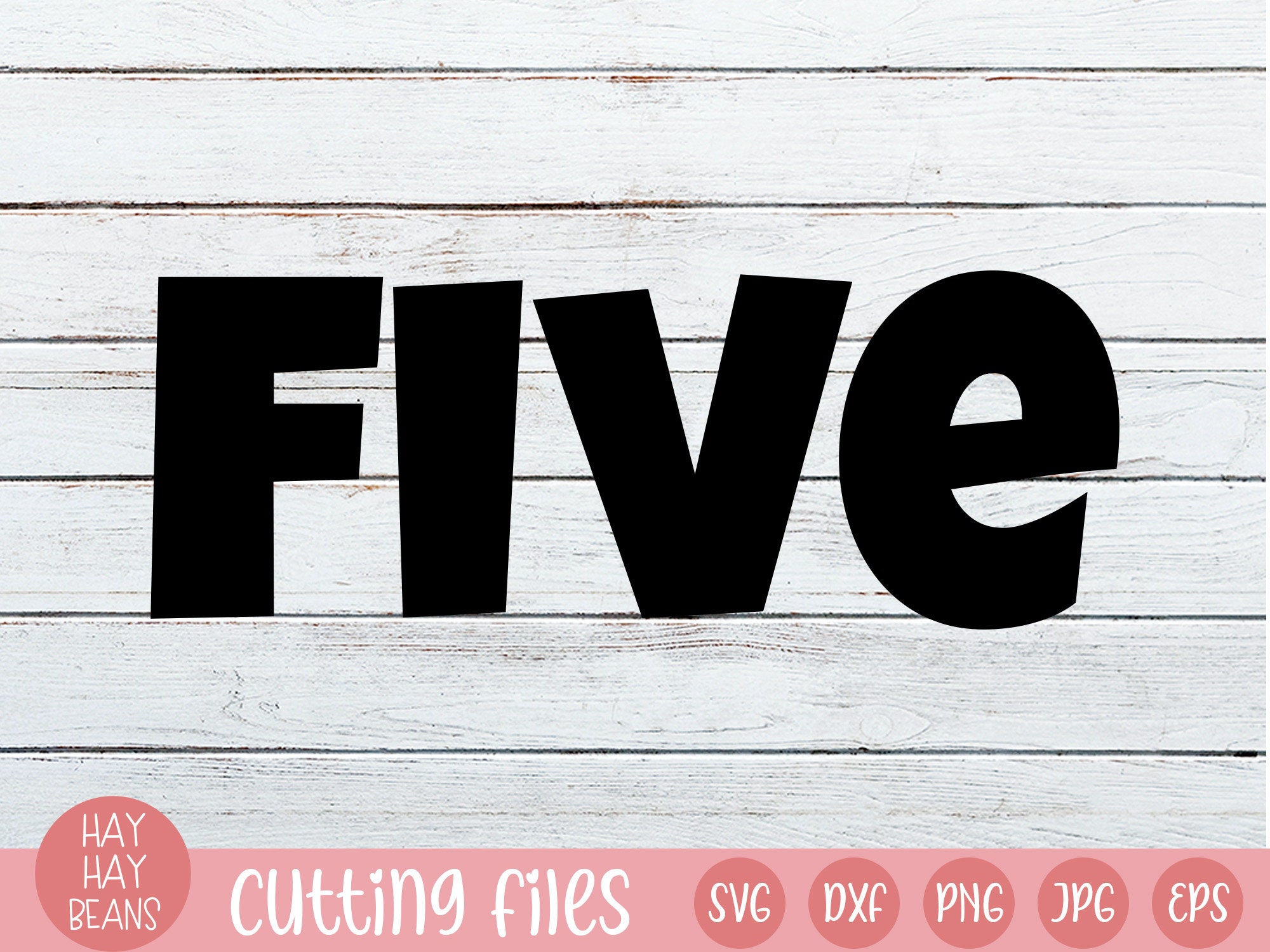 Five SVG Fifth Birthday Svg 5th Birthday Svg Birthday - Etsy
