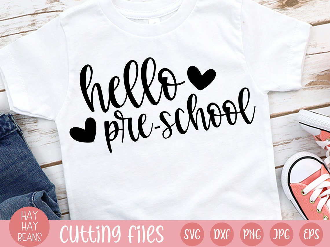 Hello Pre-school Svg | Hello Pre-k SVG | School SVG | Back to School ...