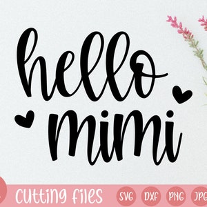 Hello Mimi Svg Pregnancy Announcement Svg Baby Announcement Svg ...