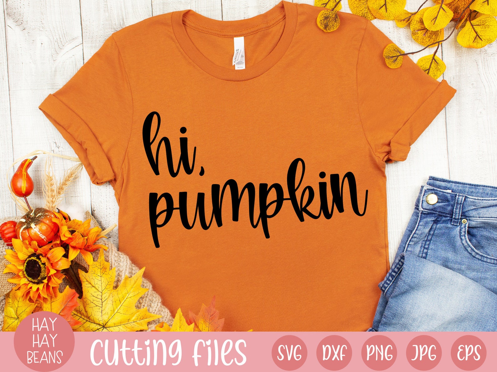 Hi Pumpkin Svg | Fall Svg | Fall Svg File | Fall Doormat Svg | Autumn ...