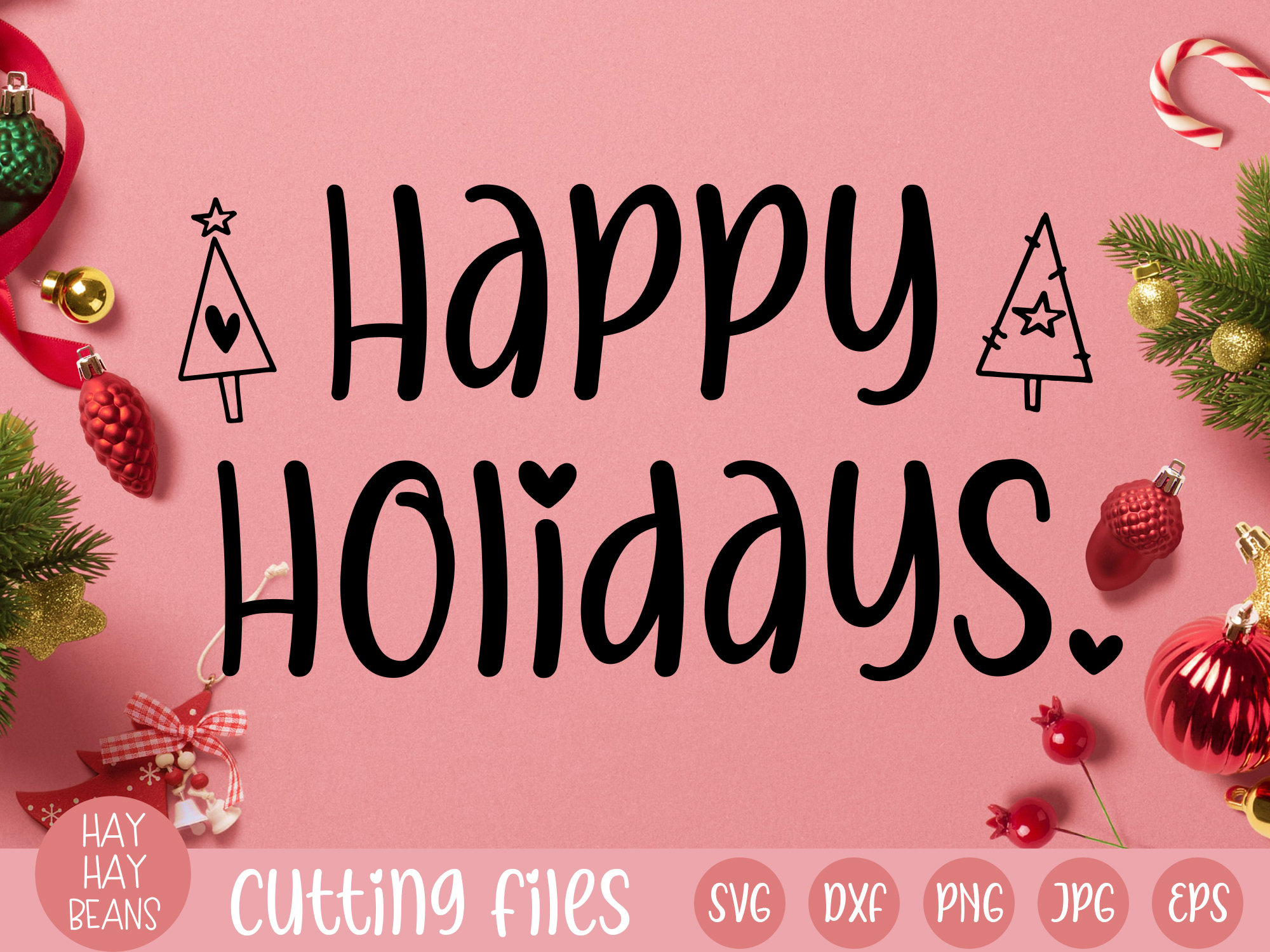 Happy Holidays Svg Christmas Svg Holidays Svg Happy | Etsy