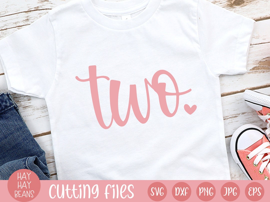 Two SVG | 2nd Birthday Svg | Baby Girl Birthday Svg | Second Bday Svg ...