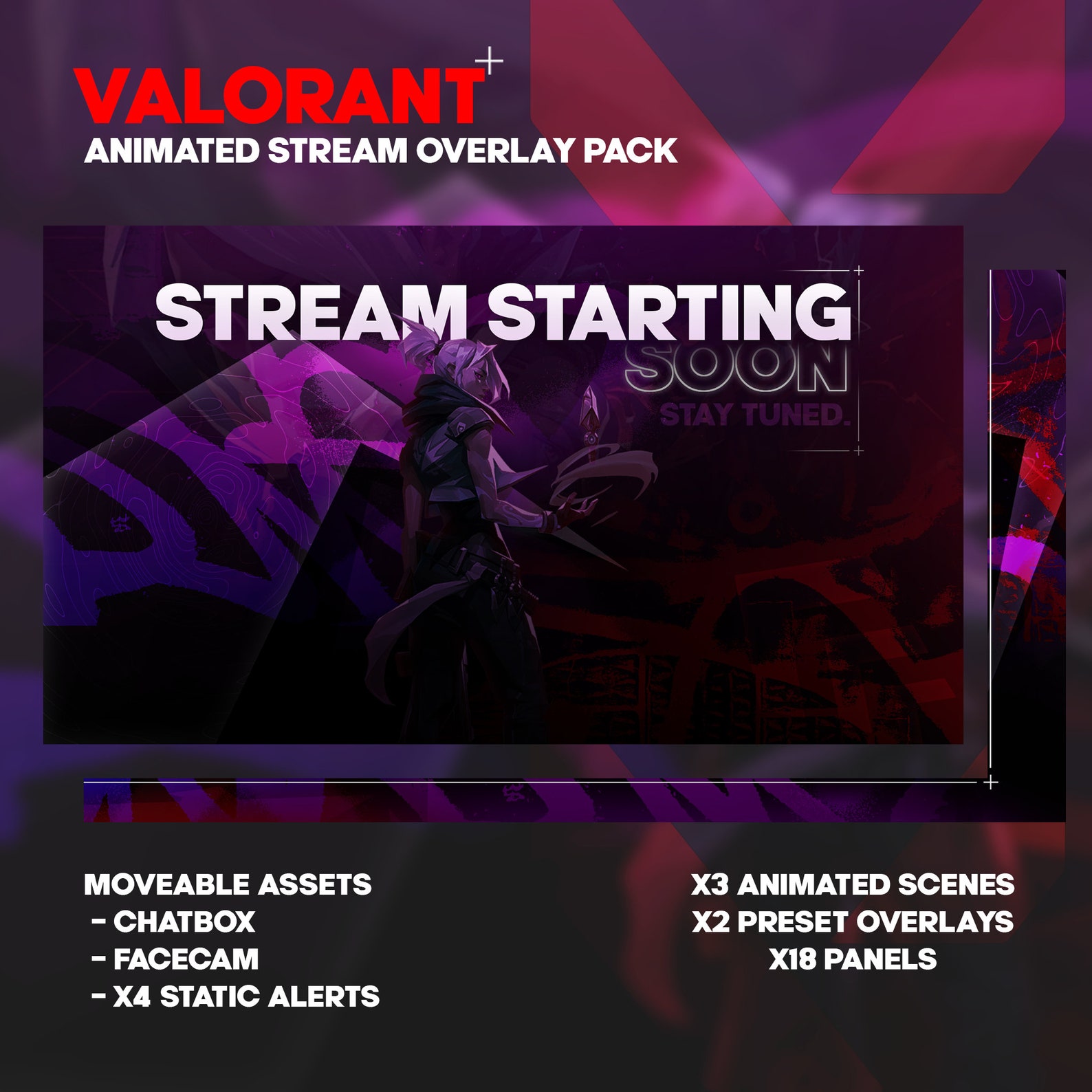 Valorant - Animated Stream Overlay Pack - Etsy