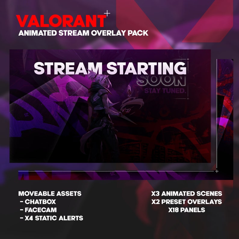 Valorant - Animated Stream Overlay Pack - Etsy