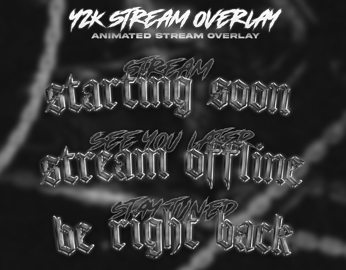 Trendy Y2K Aesthetic Stream Overlay, Grunge Chains, Opium Inspired ...